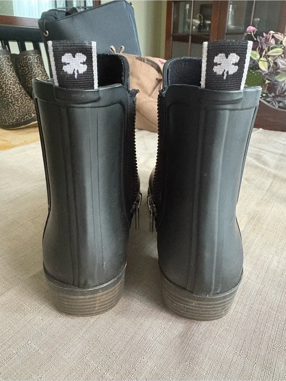 Lucky Brand | Shoes | Lucky Brand Black Chelsea Ankle Rain Boots | Poshmark